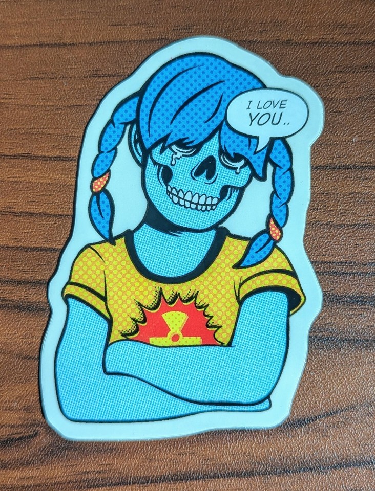 ZOLTRON Sue Nami I Love You Lg Vinyl Sticker Art Slap Decal NEW Poster ...