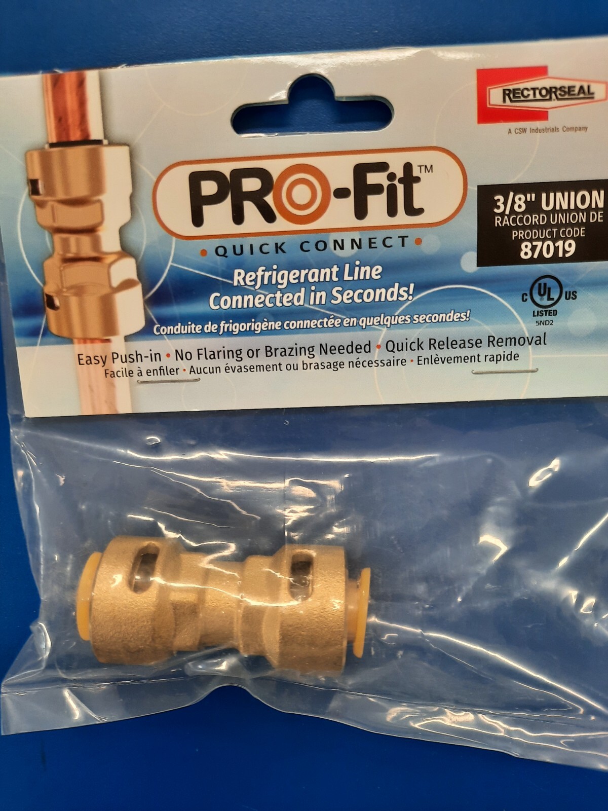 RectorSeal 87019 3/8" PRO-Fit Quick Connect Union for sale online | eBay