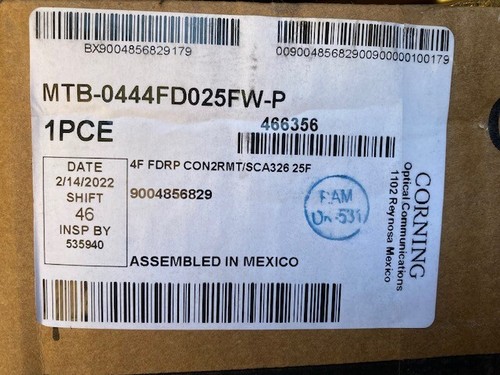 Corning OptiSheath® MultiPort Terminal With OptiTip Multi-Fiber Cable ...