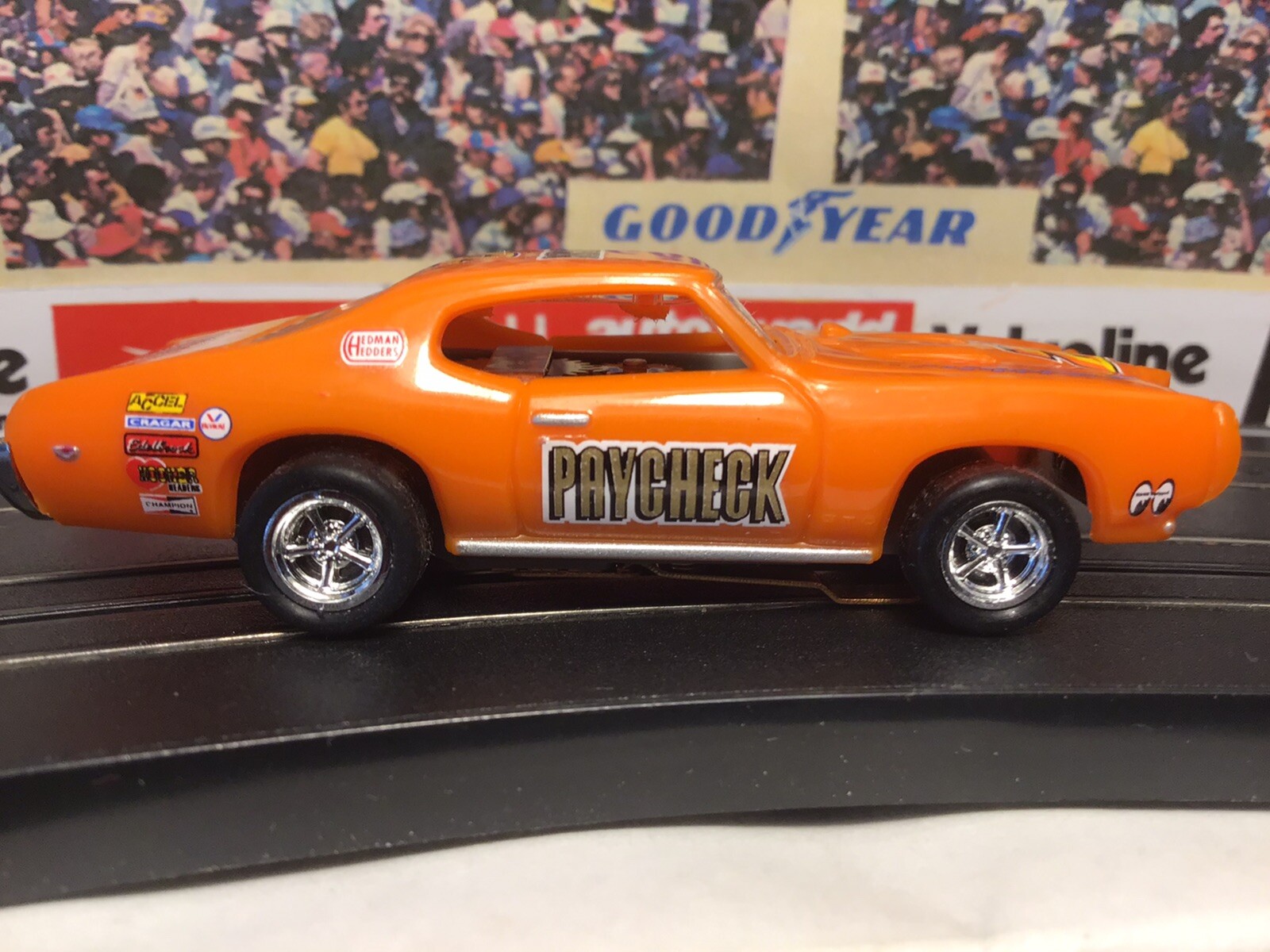 NEW MM “69 GTO BODY”W/ NEW DASH “TJET” HIGH PERF RACE CHAS TRI LAM ARM ...