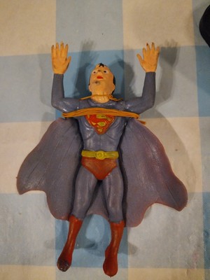 Vintage 1973 Ben Cooper Rubber SUPERMAN DC Comics Action Figure Jiggler ...