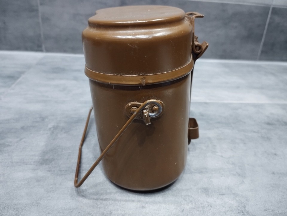 Vintage Military Bowler Pot Soviet Army Mess Tin Kit Aluminum Original ...