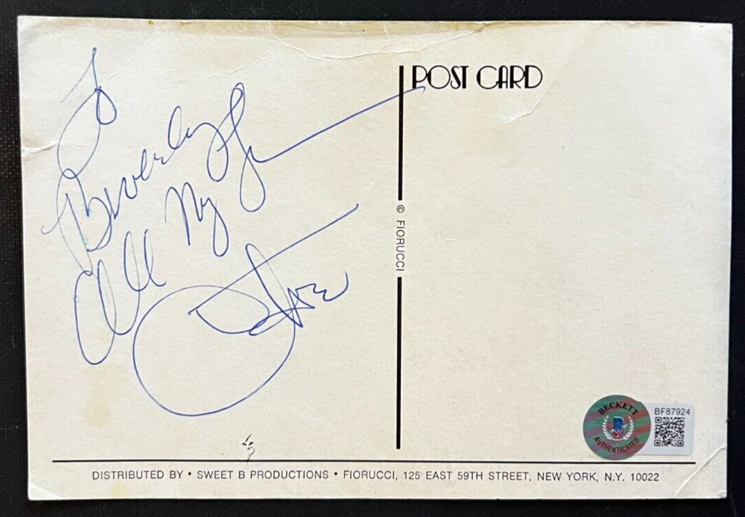 CHER SIGNED AUTOGRAPHED VINTAGE POSTCARD SONNY BONO BECKETT COA ...