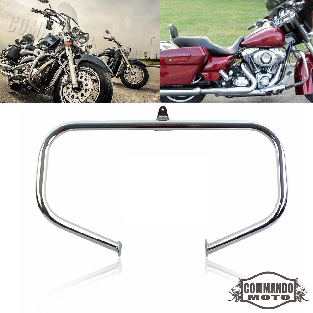 Chrome Engine Guard Highway Crash Bar For Harley Touring FLHR FLHT FLHT ...