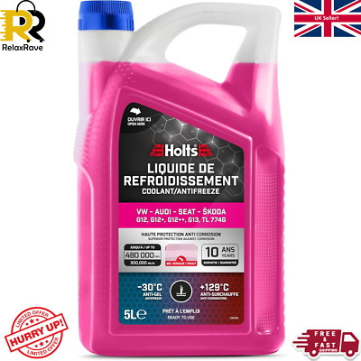 Holts HAFR0006B Antifreeze Coolant Long Life Protection to -30°C, Pink ...