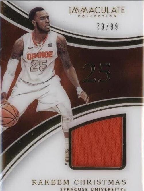2016-17 Panini Immaculate Collection Collegiate - Jersey Rakeem ...