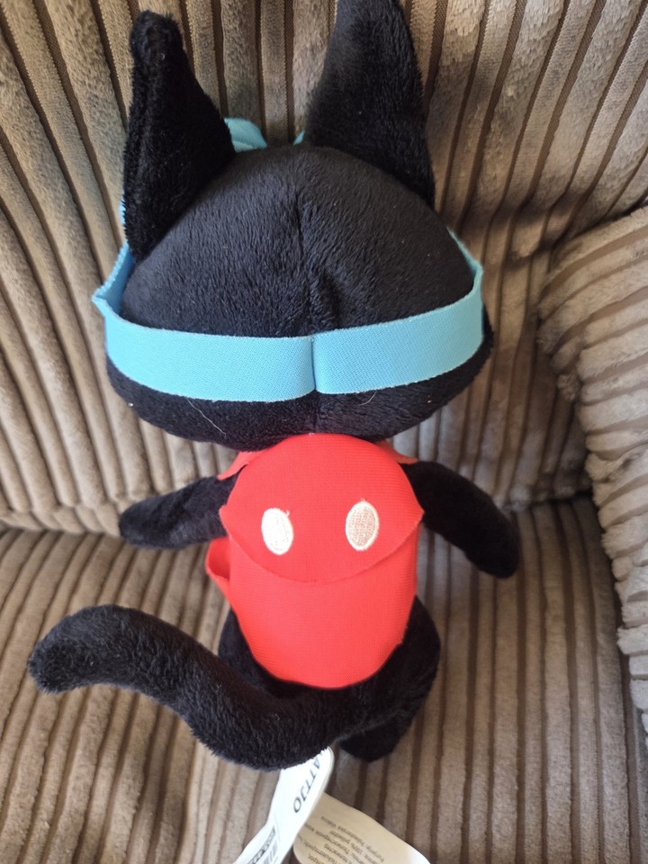 IKEA Lattjo Black Cat Plush Toy with Goggles 11" Soft Kitty Animal | eBay