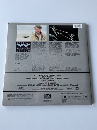 Star Wars Stereo Extended Play Laser Video Disc Laserdisc | eBay