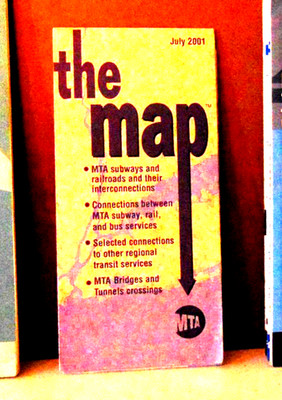 July 2001 New York Metro Transit Authority Map of Subway, Rail and Bus ...