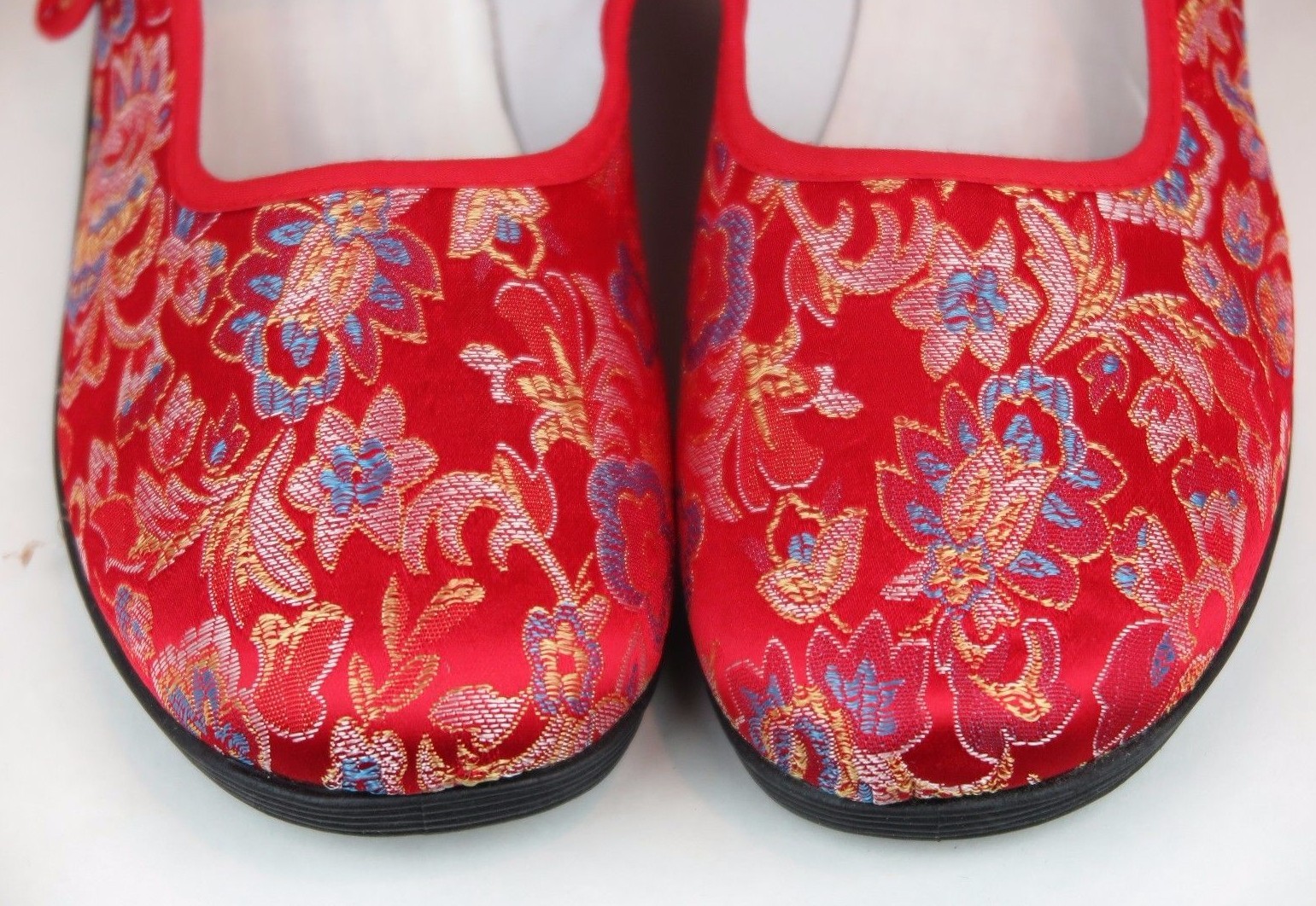 Women's Chinese Mary Jane Floral Brocade Shoes Red Sizes 6 - 11 New | eBay