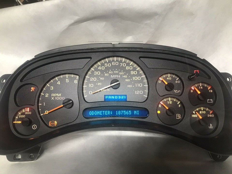 03 04 05 Silverado Tahoe Speedometer Instrument Gauge Cluster REBUILT ...
