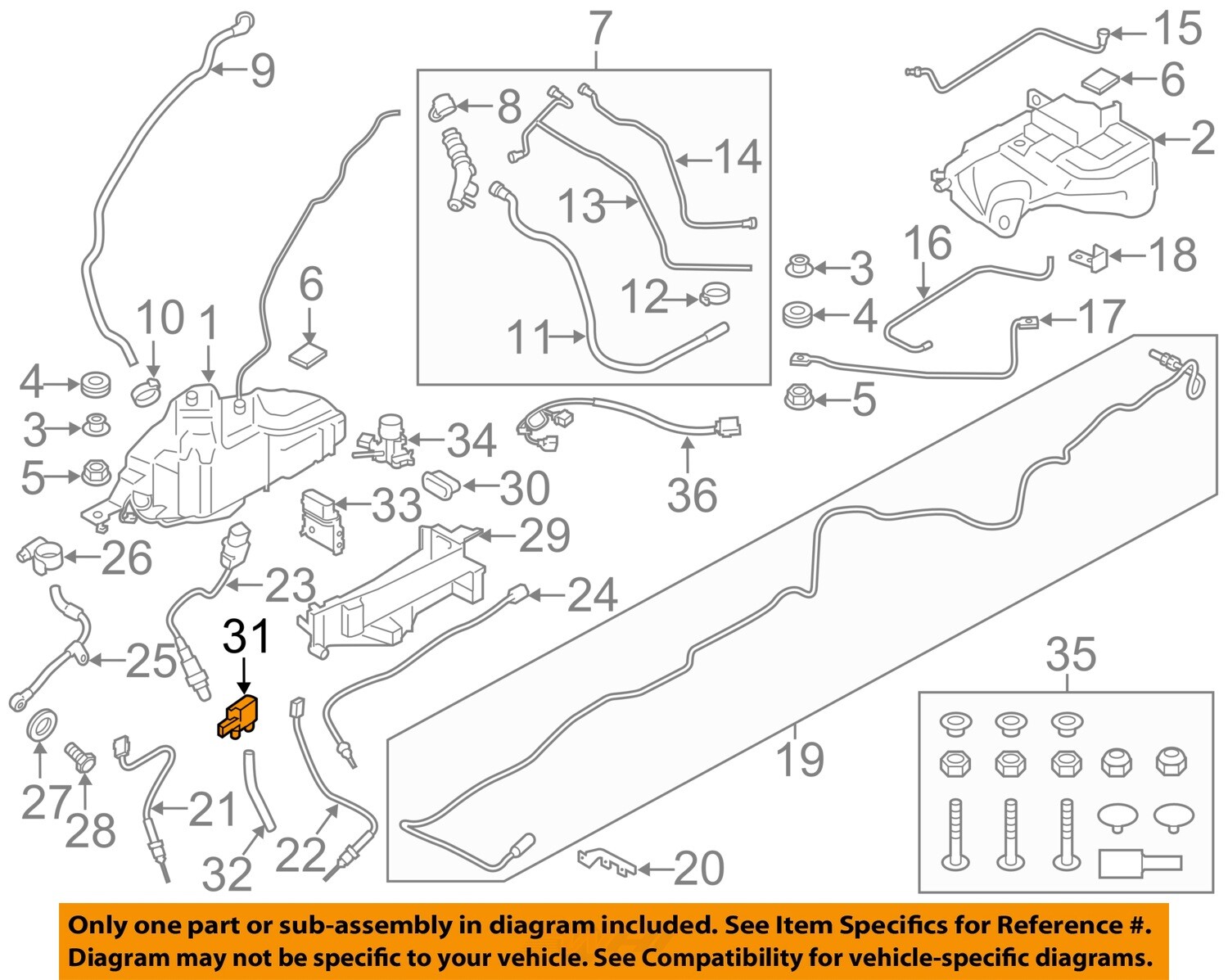 BMW OEM X5 Diesel Aftertreatment System DEF / SCR / Urea-Sensor ...
