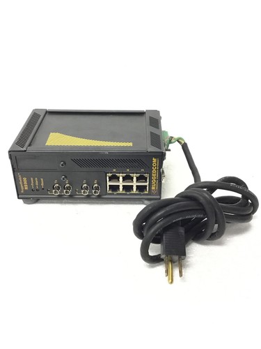 RUGGEDCOM RS900 TRAFFIC SIGNAL Switch RS900-Hi-N-T2-T2-00/Power Cable ...