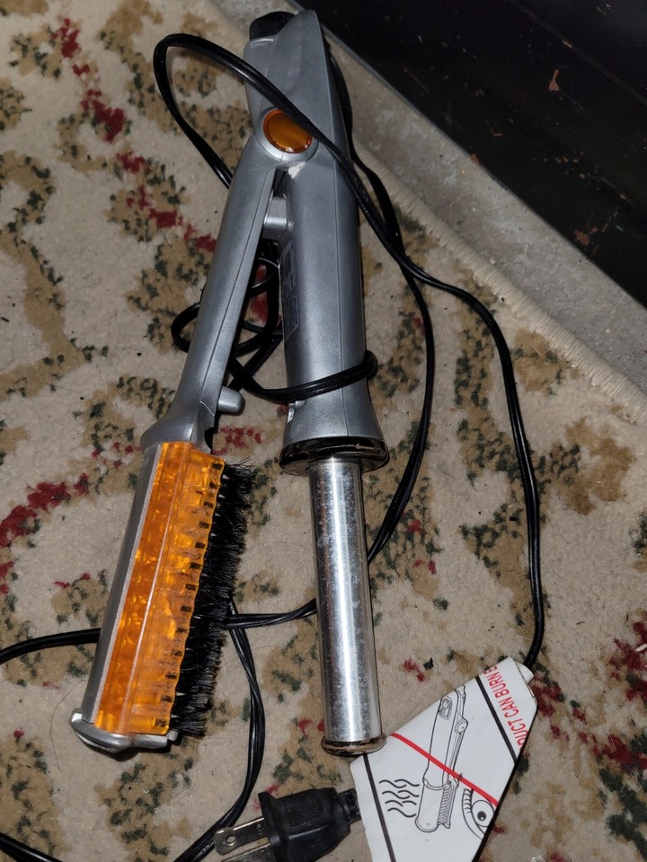 Instyler Rotating Hot Iron Model IS1001 Curler Smoother 1.25 Barrel ...