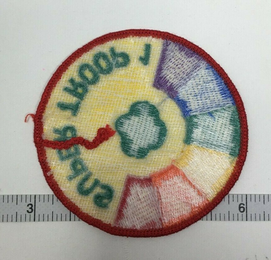 PATCH GSA Girl Scouts Super Troop 1 Rainbow Yellow Red | eBay