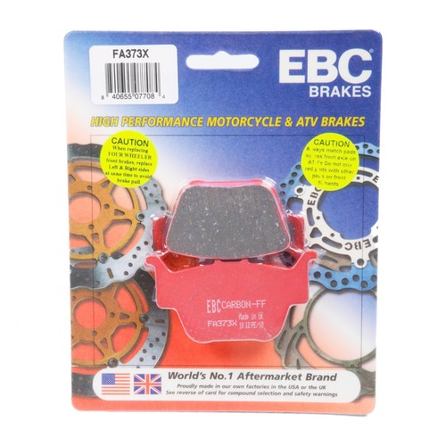 EBC "X" Carbon Graphite Brake Pad Carbon graphite - Rear Brake# FA373X ...