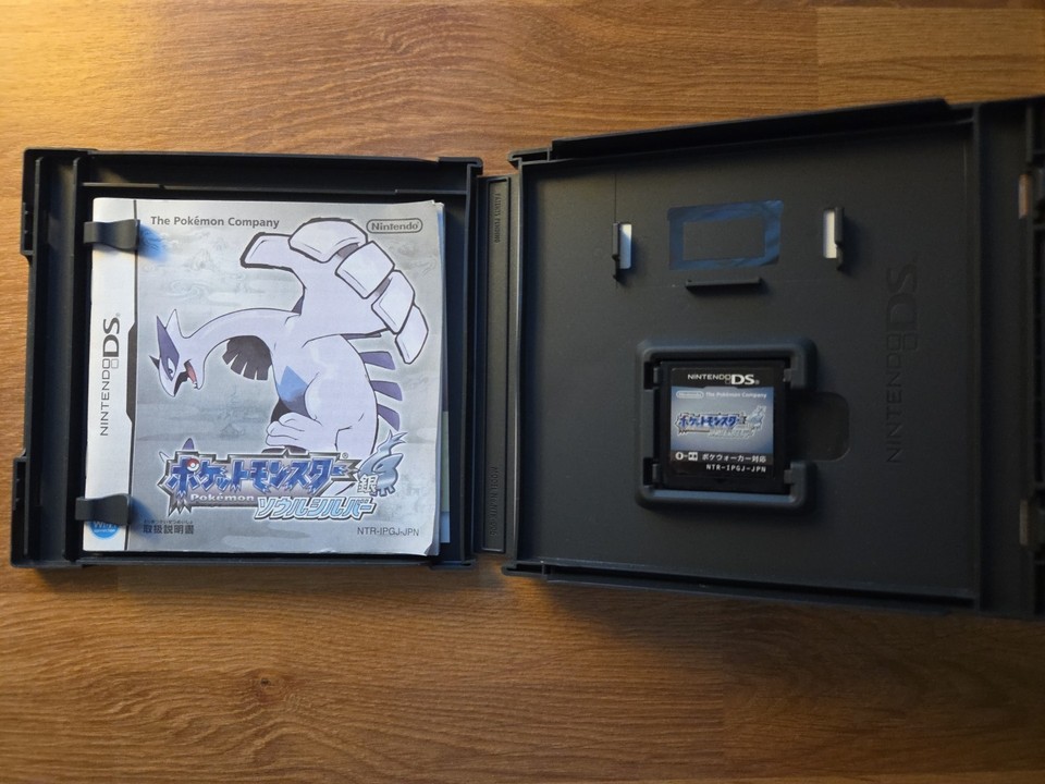 Nintendo DS Pokemon Soul Silver Version with Pokéwalker Boxed Japan ...