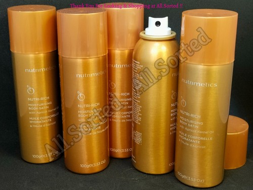 🌟 Nutrimetics. 5 x Nutri Rich Body Satin Spray With Apricot Kernel Oil ...
