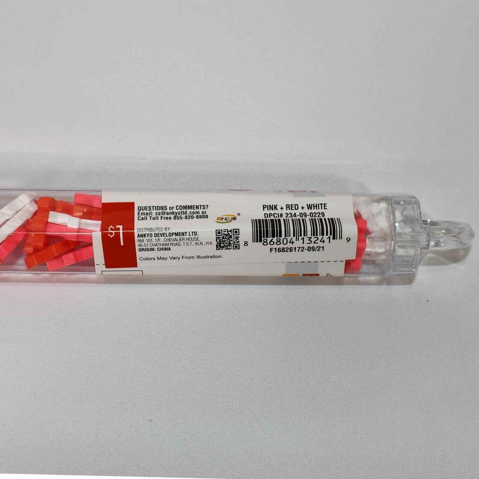 6 Target Hashtag Building Blocks - 72 Piece in Each Package Red. Pink ...