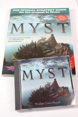 Myst Adventure Game Windows 3.1 And 95. Also Broderbund Strategy Guide ...