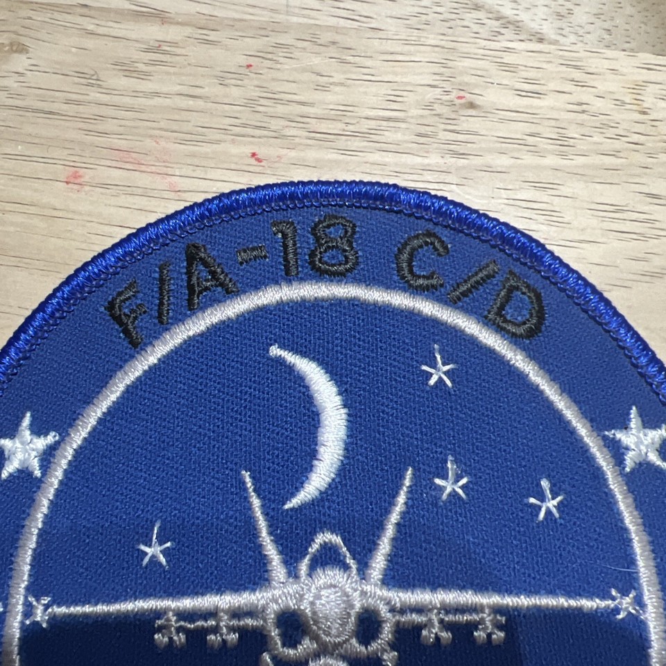 Night Attack F18 F/A-18 C/D Fighter Bomber Jet Squadron Patch USA Made ...