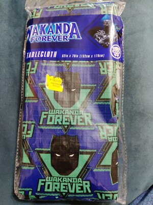 Marvel's Black Panther Wakanda Forever Tablecloth 52" x 70" NWT | eBay
