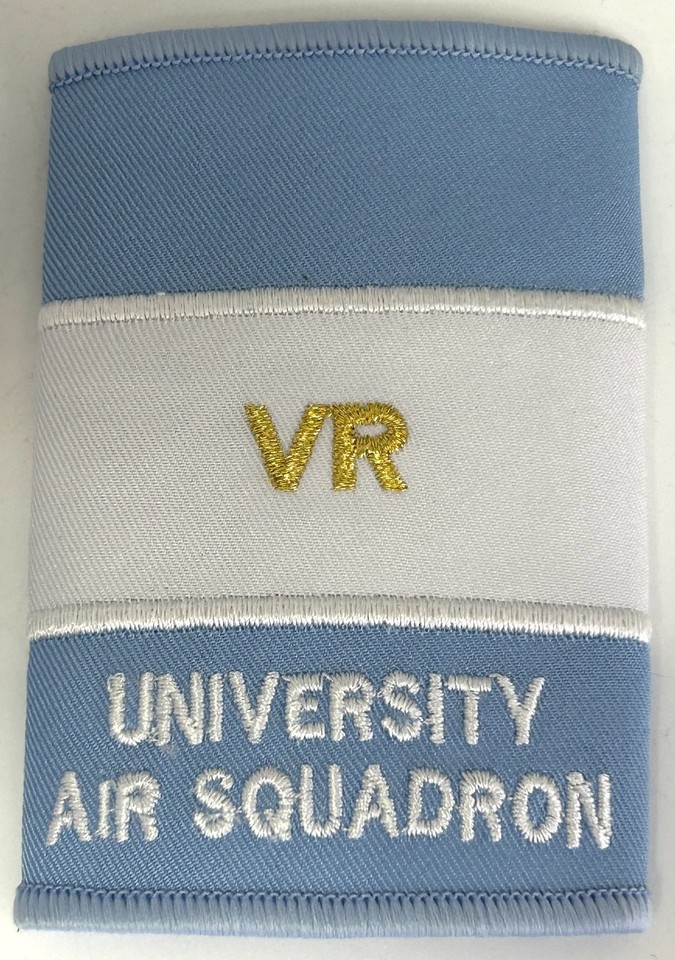 British Military Issue RAF VR, University Air Squadron Rank Slide Pair ...