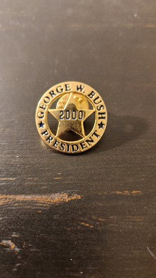 GEORGE W BUSH President 2000 TEXAS RANGER METAL LAPEL PIN | eBay