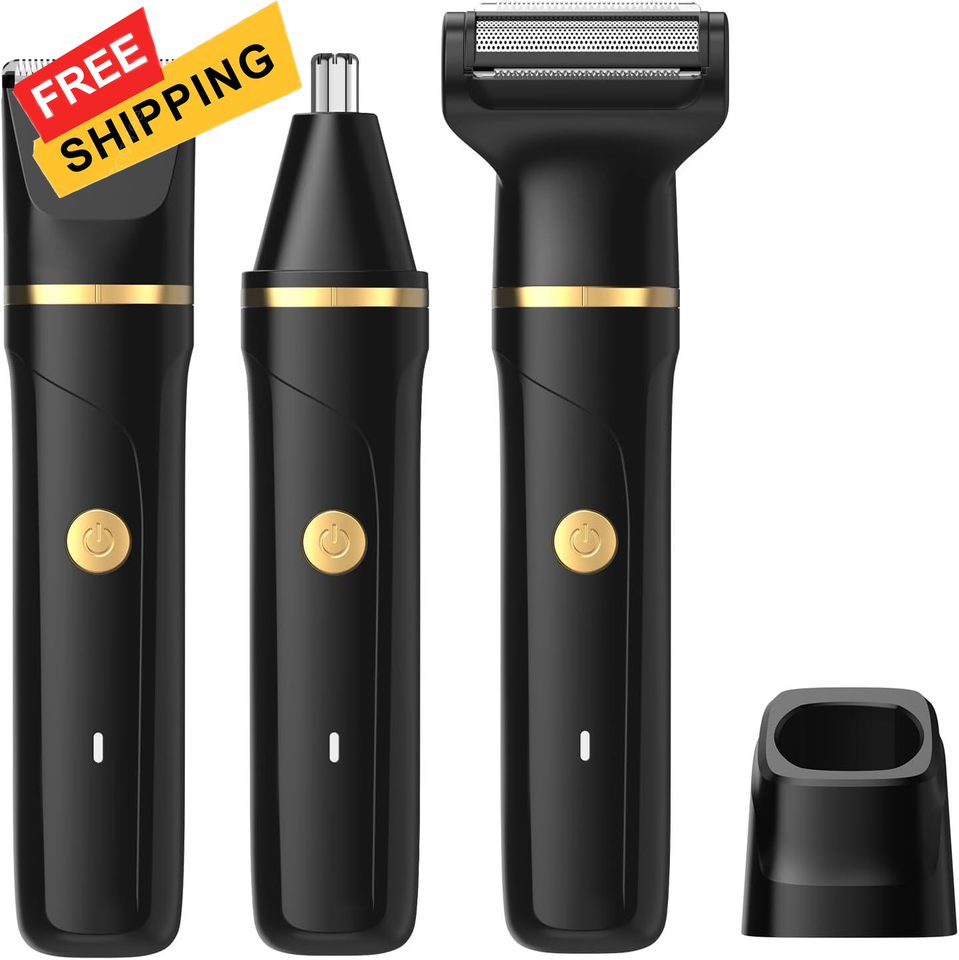 Body Hair Trimmer for Men, Manscape 3-in-1 Electric Razor Shaves Groin ...