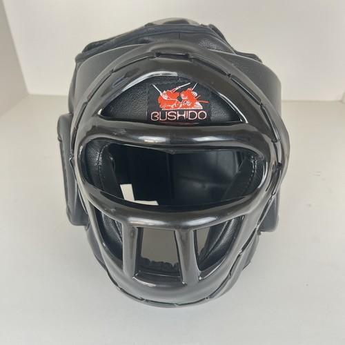 Large Bushido Headgear Martial Arts Sparring Training Gear With Face ...