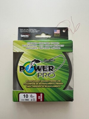 Power Pro Microfilament Braided Fishing Line 10 LB X 1 50 YD Vermilion ...