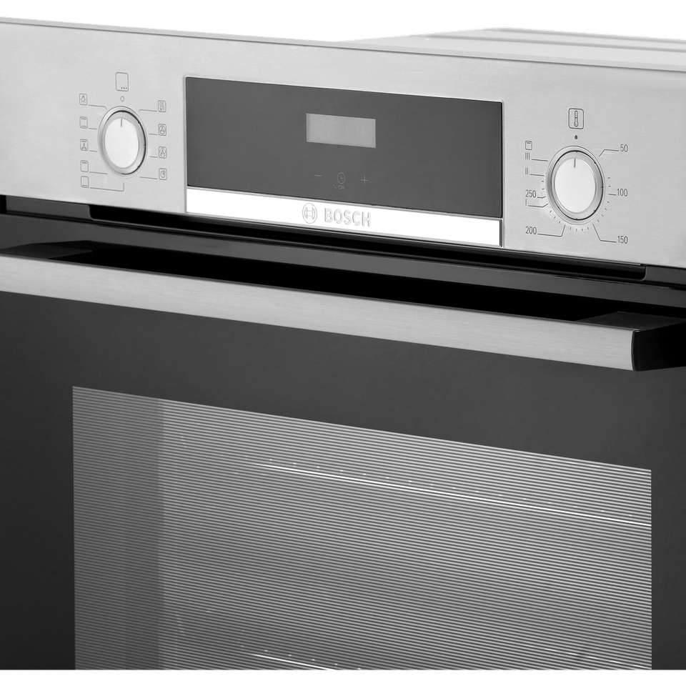 Bosch HBS534BS0B Series 4 Built In 59cm Electric Single Oven Stainless ...