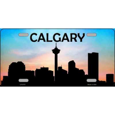Calgary Silhouette Novelty Metal License Plate Tag LP-8737 | eBay