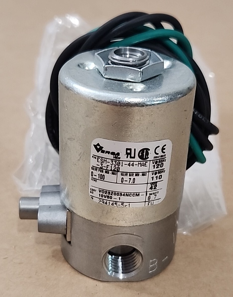 Versa ESM-3301-44-MAE-3-F120 Solenoid Valve 3-Way 110/120V for sale online | eBay