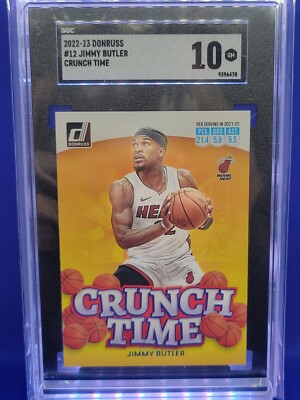 2022-23 Donruss Jimmy Butler Crunch Time #12 SGC 10 GEM MINT Heat | eBay
