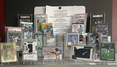 25+ Baseball Card Mystery Pack! 1 Hit Per Pack! Auto, Relic, #ED, or ...