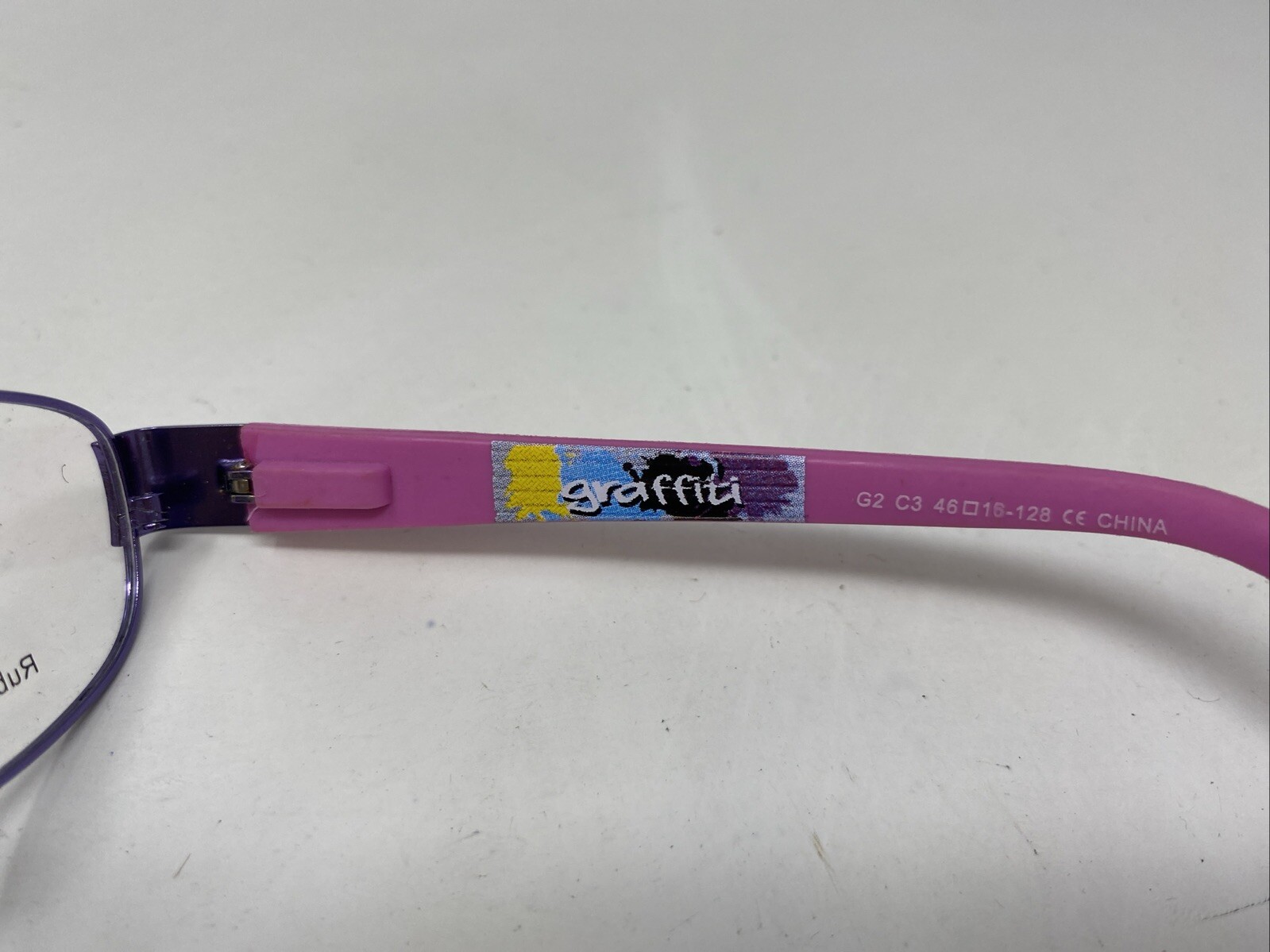 Graffiti G2 C3 46-16-128 Purple/Pink Metal Full Rim Eyeglasses Frame ...