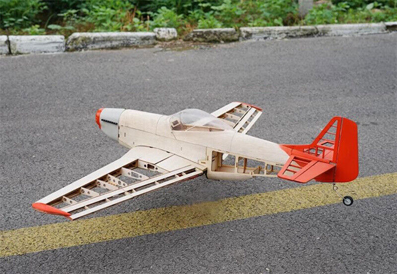 Upgraded RC Plane Laser Cut Balsa Wood Airplane P51 1000mm Model Kit ...