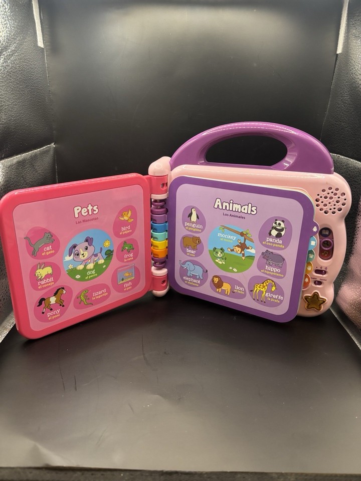 LEAP FROG (Lot of 2) Learning Friends 100 Words Book & 100 Animals Book ...