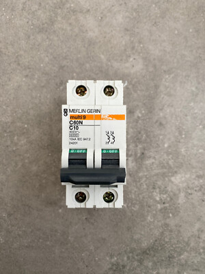 Disjoncteur C60N C10 - MERLIN GERIN 24201 multi9 | eBay