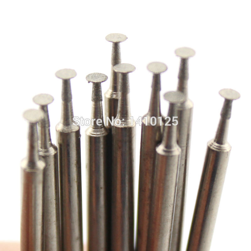 20Pcs 2 mm Super-Thin T Head Diamond Grinding Needle Bit Mounted Point ...