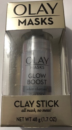 1 Olay Masks Glow Boost White Charcoal Clay Face Mask Stick, 1.7 oz ...