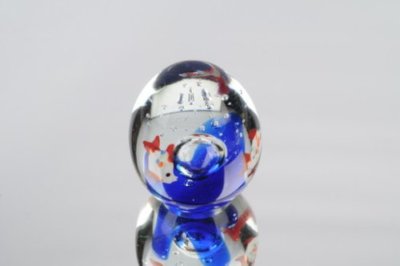 M Design Art Hand GlassFish Family Glass Paperweight | eBay