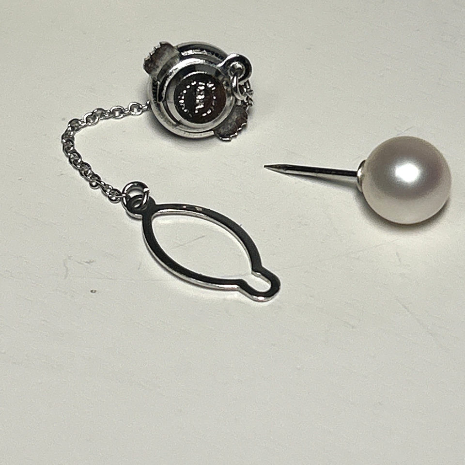 Vintage Takashimaya Pearl Tie Tack Pin In Original Box | eBay