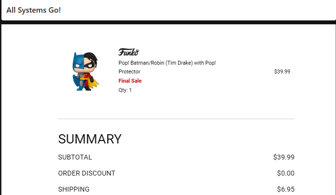 Funko POP! Batman/Robin (Tim Drake) #603 LE 1200 W/ Protector Ship Now ...