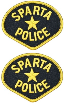 in The Heat of The Night TV Series Sparta Police Patch -2PC Iron on or ...
