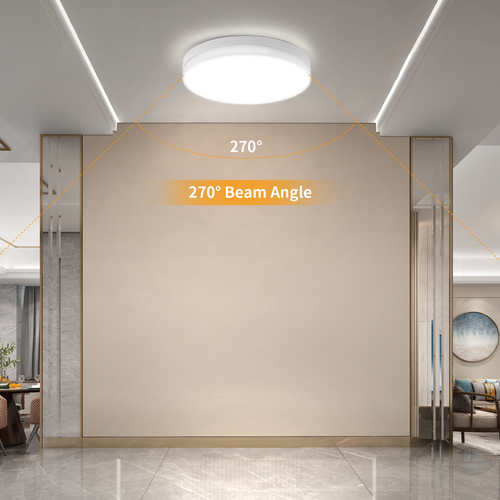 Round LED Surface Mount Fixture Ceiling Light Kitchen Bedroom Panel ...