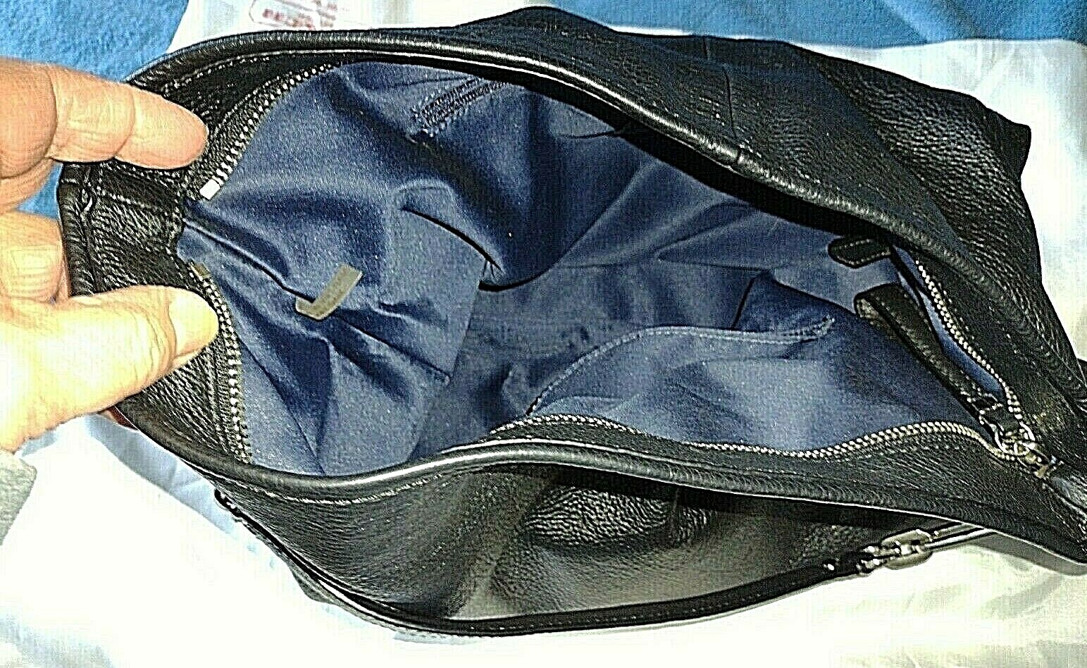 COACH Black Leather Hobo Purse XLG - Gem