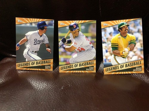 2021 Topps Legends of BaseballJackson LOB-12, Brett #LOB-5, Puckett ...