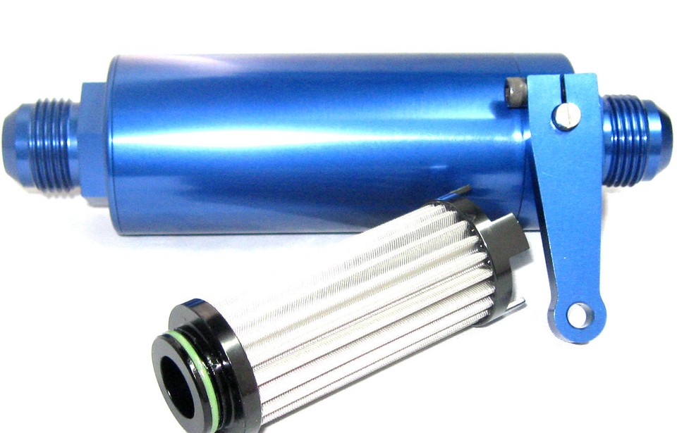12 AN Pro Fuel Filter w/shut off ethanol methanol race fuel compatible ...